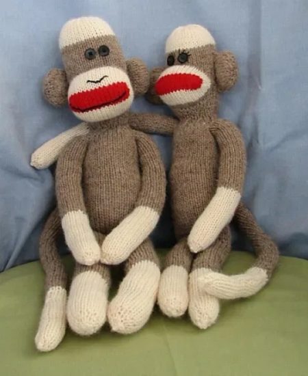14 Knitted Monkey Free Patterns ⋆ Bright Stuffs