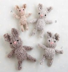 18 Knitted Mini Animals Free Patterns ⋆ Bright Stuffs