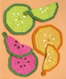 7 Knitting Trivet Free Patterns ⋆ Bright Stuffs