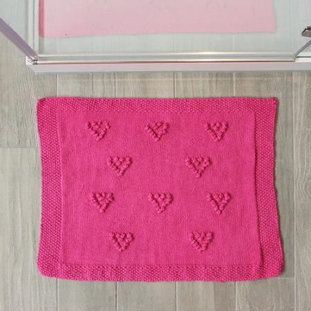 10 Knitted Bath Mat Free Patterns ⋆ Bright Stuffs
