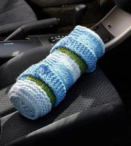 10 Knitted Car Accessories Free Patterns ⋆ Bright Stuffs