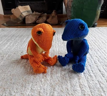 7 Knitted Lizards Free Patterns ⋆ Bright Stuffs