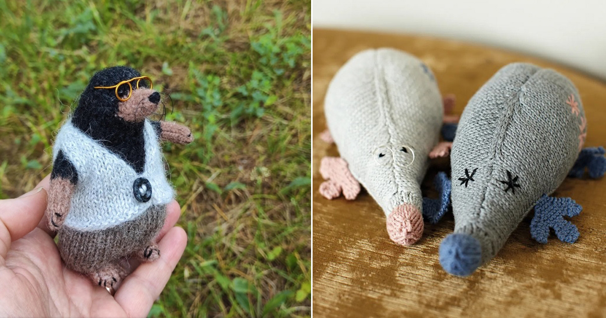 5 Knitted Moles Free Patterns ⋆ Bright Stuffs