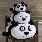 11 Knitted Pandas Free Patterns ⋆ Bright Stuffs