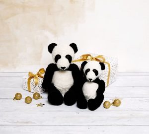 11 Knitted Pandas Free Patterns ⋆ Bright Stuffs