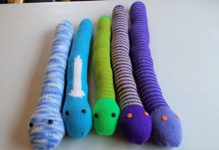 13 Knitted Snakes Free Patterns ⋆ Bright Stuffs