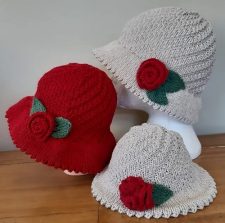 12 Knitted Sun Hats Free Patterns ⋆ Bright Stuffs