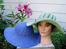 12 Knitted Sun Hats Free Patterns ⋆ Bright Stuffs