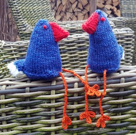 9 Knitted Blue Birds Free Patterns ⋆ Bright Stuffs