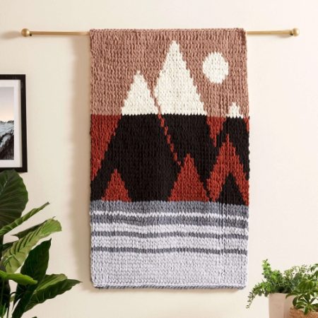 14 Knitted Wall Hanging Free Patterns ⋆ Bright Stuffs