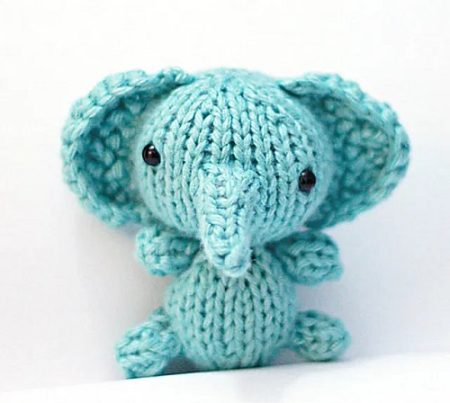 14 Knitted Mini Elephants Free Patterns ⋆ Bright Stuffs