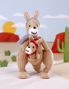 7 Knitted Kangaroo Free Patterns ⋆ Bright Stuffs