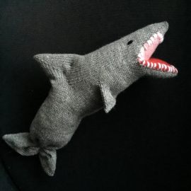 8 Shark Free Knitting Patterns ⋆ Bright Stuffs