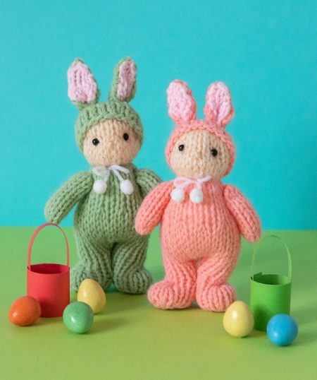 17 Knitted Easter Bunnies Free Patterns ⋆ Bright Stuffs