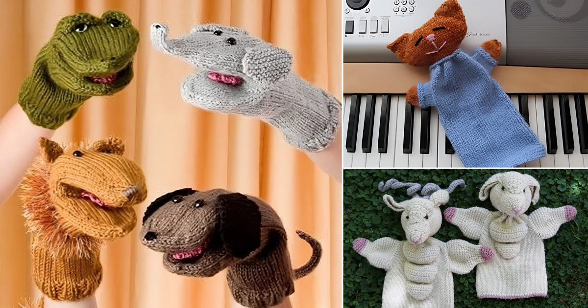 14 Knitted Hand Puppets Free Patterns ⋆ Bright Stuffs
