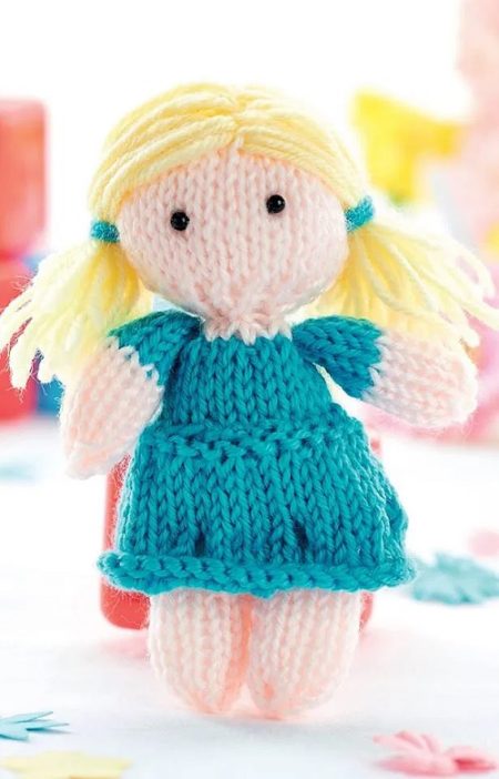 14 Knitted Rag Doll Free Patterns ⋆ Bright Stuffs