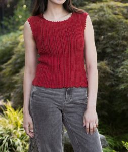21 Knitted Sleeveless Top Free Patterns ⋆ Bright Stuffs