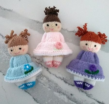 10 Knitted Comfort Dolls Free Patterns ⋆ Bright Stuffs