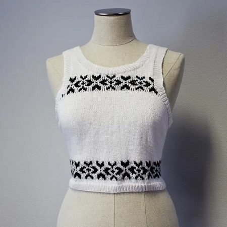 21 Knitted Sleeveless Top Free Patterns ⋆ Bright Stuffs