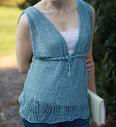21 Knitted Sleeveless Top Free Patterns ⋆ Bright Stuffs