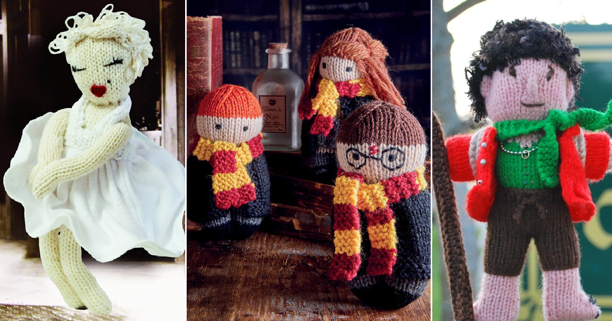 8 Famous Artists Free Knitting Patterns ⋆ Bright Stuffs