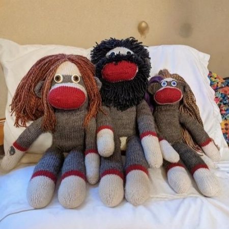 8 Knitted Sock Monkeys Free Patterns ⋆ Bright Stuffs