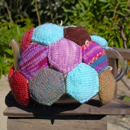 11 Hexagon Free Knitting Patterns ⋆ Bright Stuffs