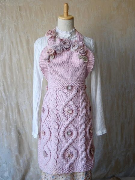 10 Knitted Apron Free Patterns ⋆ Bright Stuffs