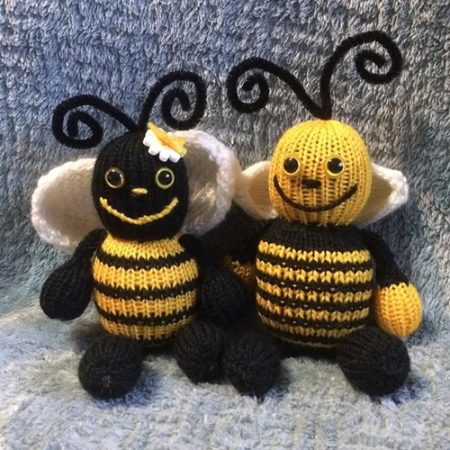 12 Knitted Bees Free Patterns ⋆ Bright Stuffs