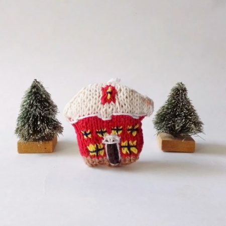 15 Knitted Miniature House Free Patterns ⋆ Bright Stuffs