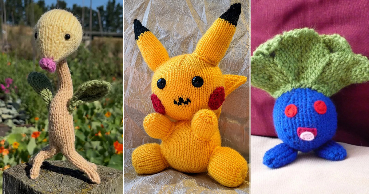 13 Knitted Pokémon Free Patterns ⋆ Bright Stuffs
