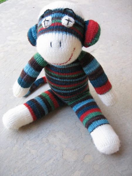 8 Knitted Sock Monkeys Free Patterns ⋆ Bright Stuffs