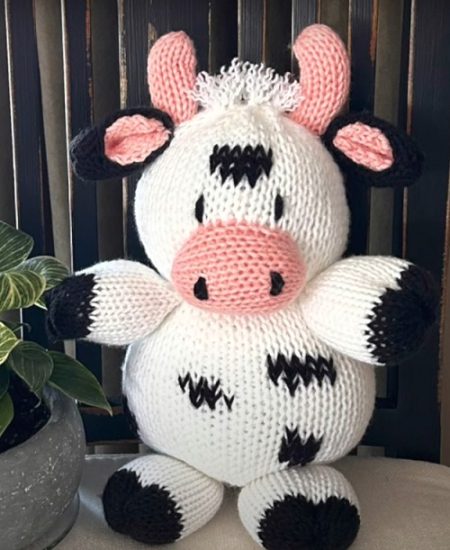 7 Knitted Cow Free Patterns ⋆ Bright Stuffs