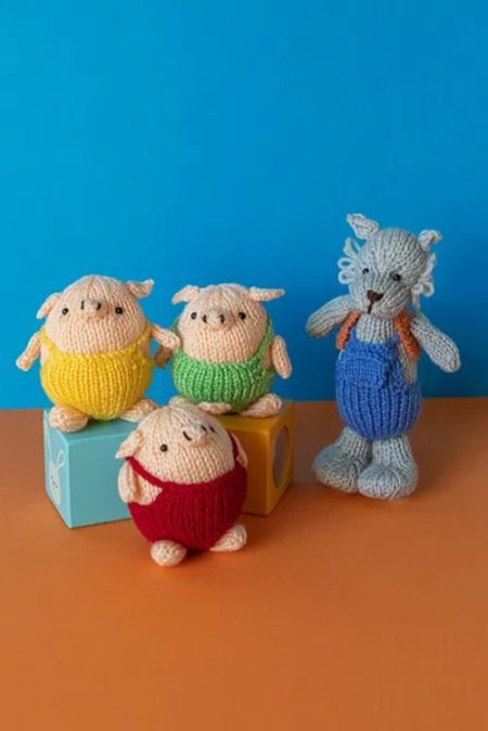 5 Group of Pigs Free Knitting Patterns ⋆ Bright Stuffs