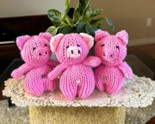 5 Group of Pigs Free Knitting Patterns ⋆ Bright Stuffs