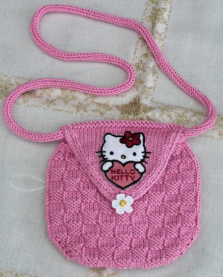 8 Knitted Kids Bag Free Patterns ⋆ Bright Stuffs