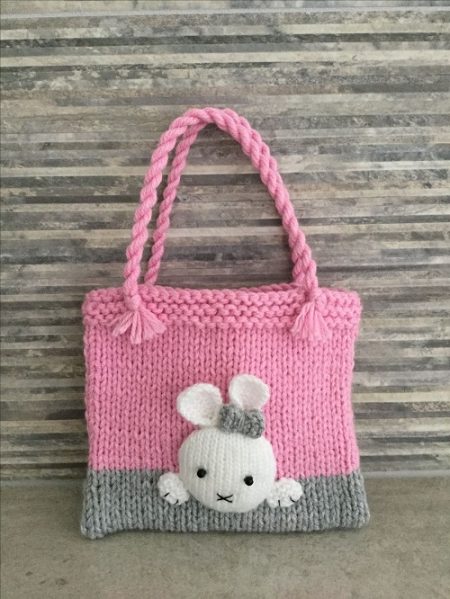 8 Knitted Kids Bag Free Patterns ⋆ Bright Stuffs