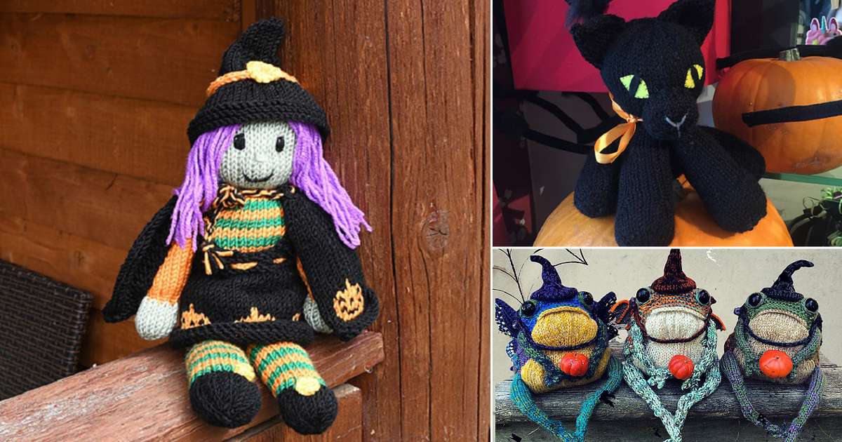 10 Halloween Toys Free Knitting Patterns ⋆ Bright Stuffs