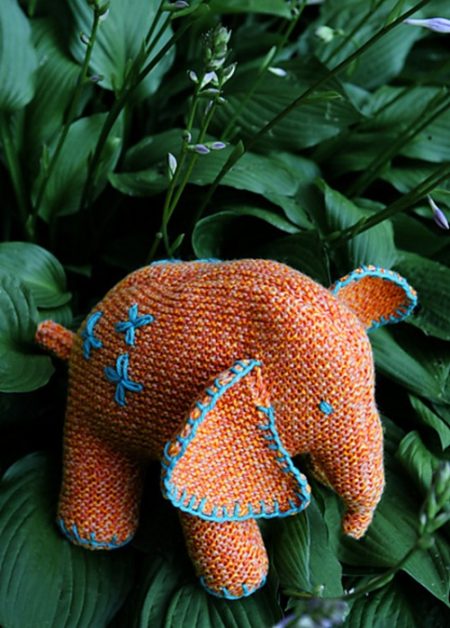 11 Unique Elephants Free Knitting Patterns ⋆ Bright Stuffs