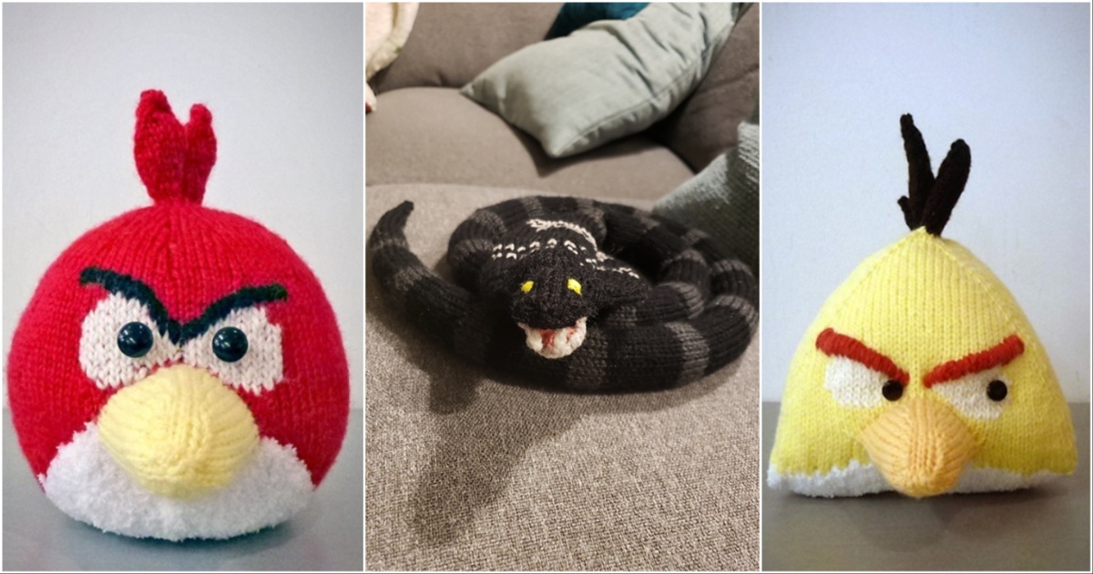5 Angry Toys Free Knitting Patterns ⋆ Bright Stuffs