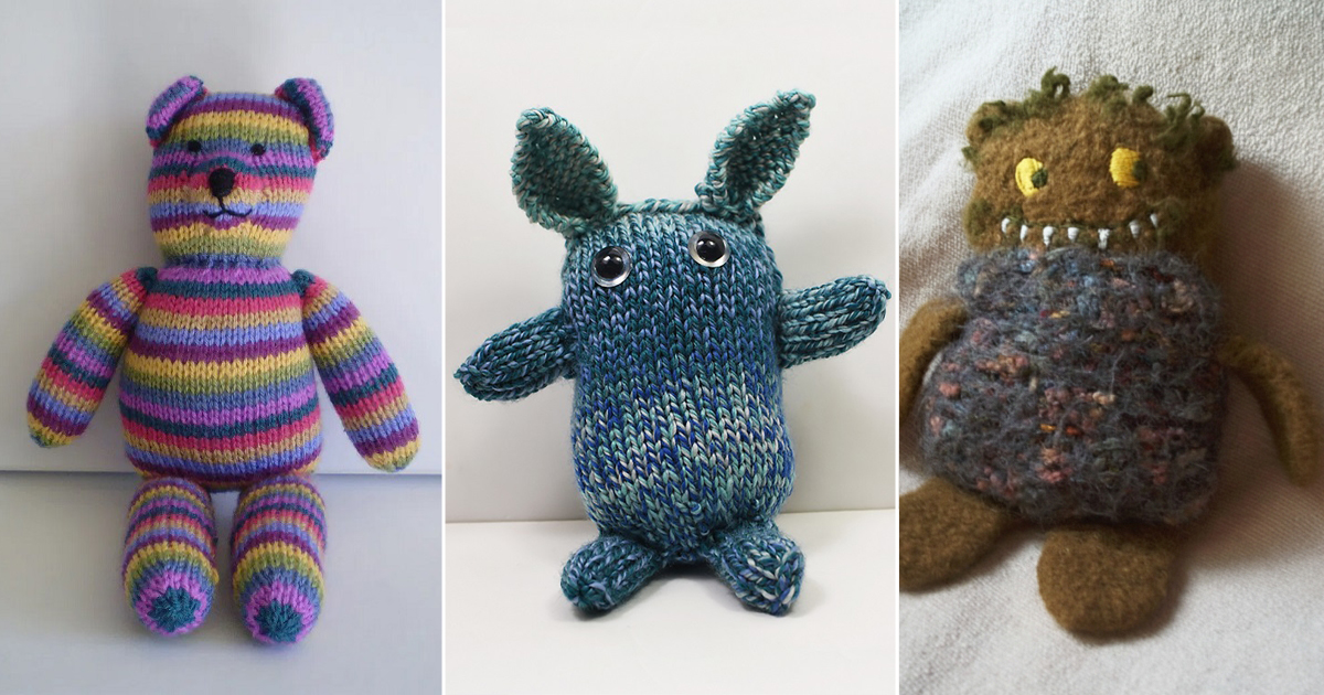 5 Weird Teddy Bear Free Knitting Patterns ⋆ Bright Stuffs