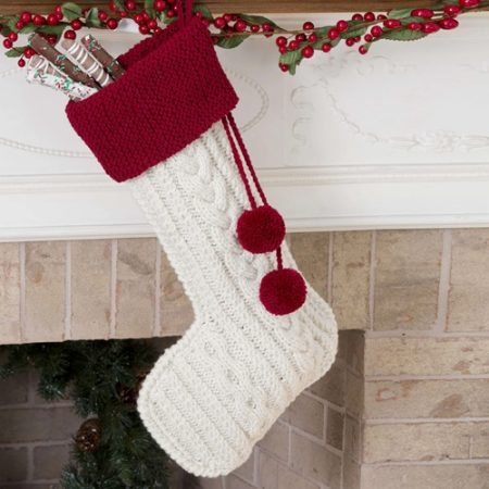 10 Christmas Stocking Free Knitting Patterns ⋆ Bright Stuffs