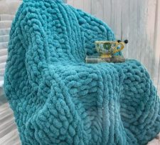 9 Finger Knit Blanket Free Patterns ⋆ Bright Stuffs