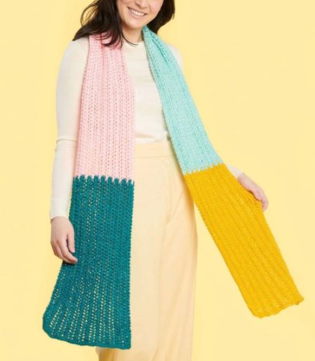 13 Scarf Free Knitting Patterns for Beginners ⋆ Bright Stuffs