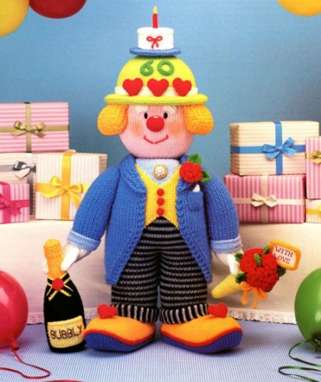 5 Clown Toy Free Knitting Patterns ⋆ Bright Stuffs