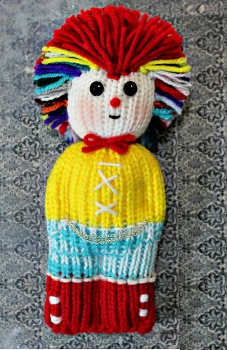 5 Clown Toy Free Knitting Patterns ⋆ Bright Stuffs