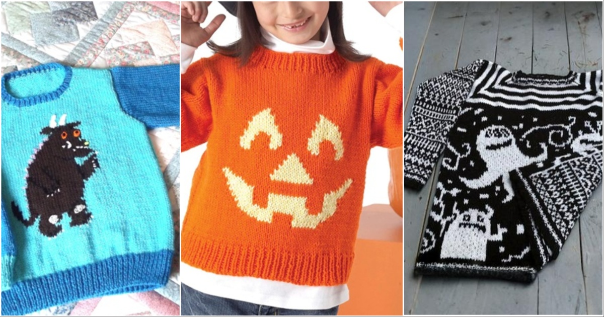 6 Monster Sweater Free Knitting Patterns ⋆ Bright Stuffs