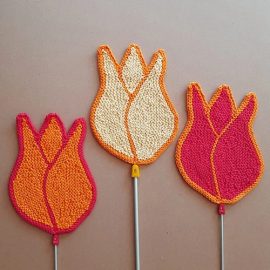 13 Creative Tulip Free Knitting Patterns ⋆ Bright Stuffs