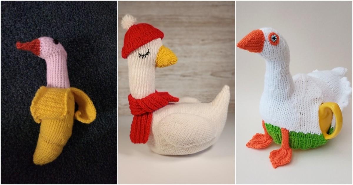 9 Unique Goose Free Knitting Patterns ⋆ Bright Stuffs