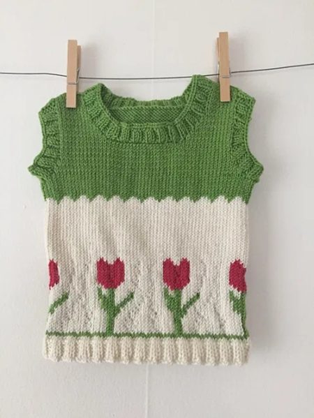 13 Creative Tulip Free Knitting Patterns ⋆ Bright Stuffs